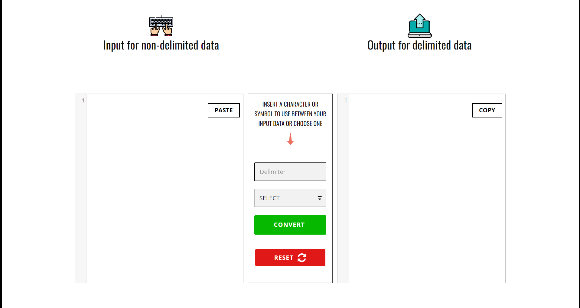 Delimeter Online A Simple And Efficient Tool For Delimiting Data Delimiter Online